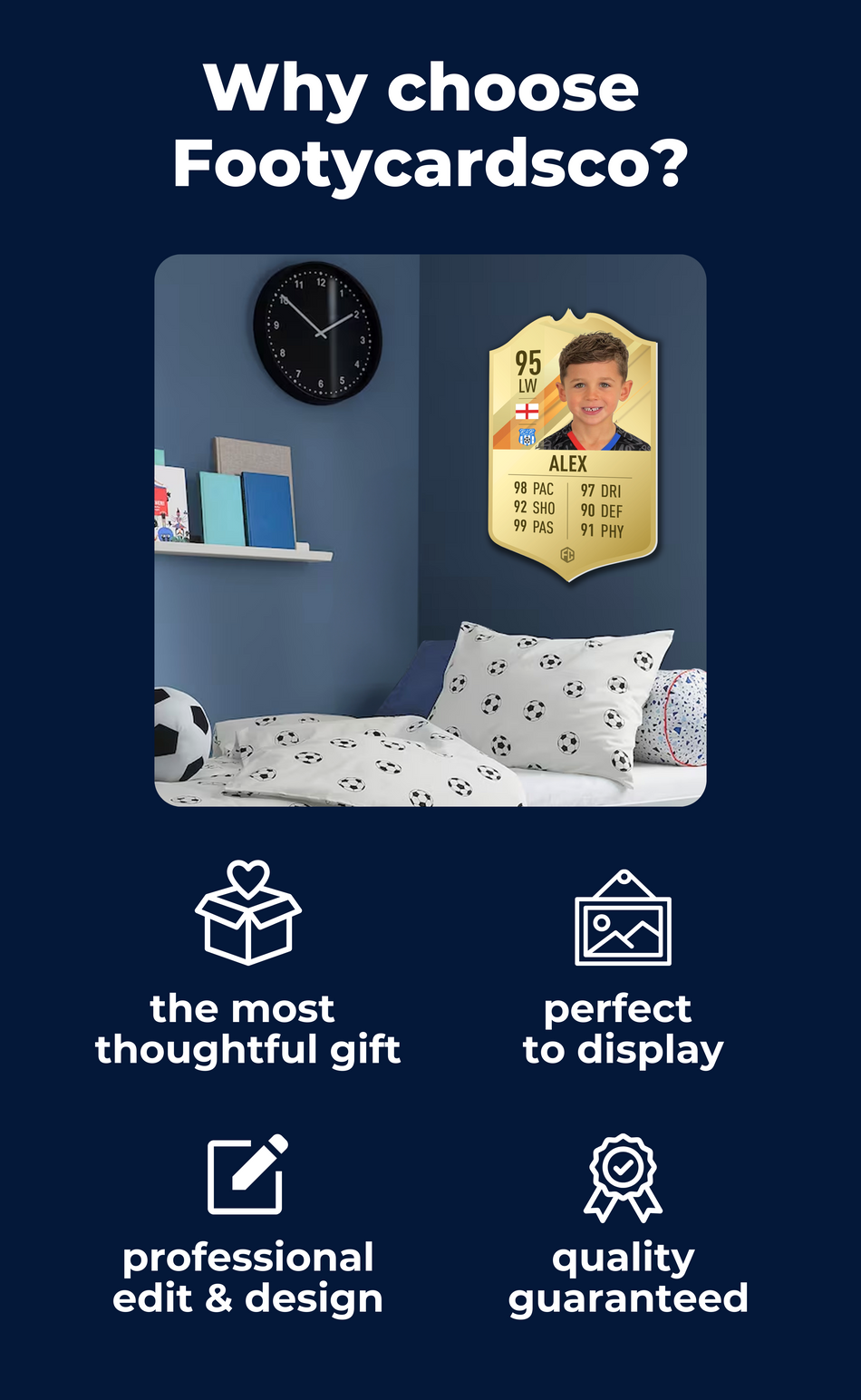 Personalised FIFA Card | Gold Design – FootyCardsCo